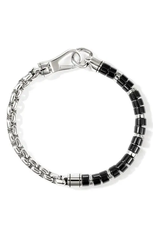 John Hardy Sterling Silver Heishi Bracelet With