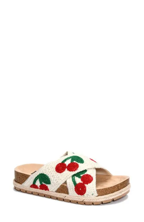 Chinese Laundry Tacoma Crochet Slide Sandal