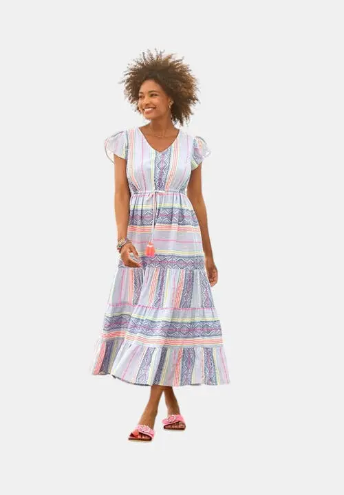 JOE BROWNS Abstract Sleeveless Maxi Dress