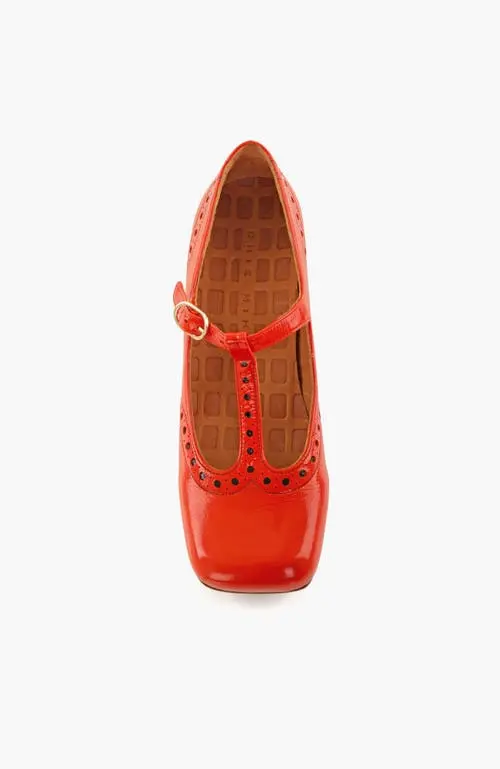 Chie Mihara Izaida Patent Leather Buckle Pump