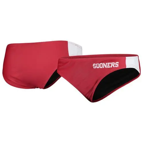 FOCO Oklahoma Sooners Wordmark Bikini Bottom - Crimson