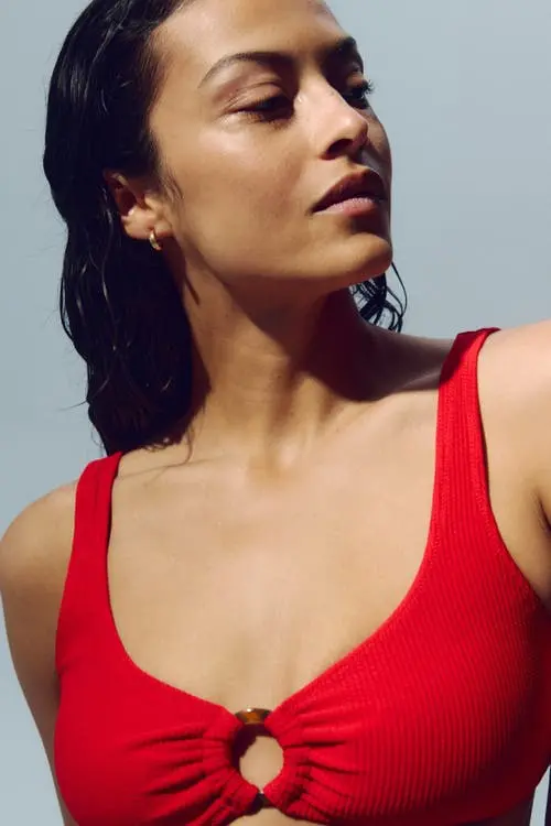 H&m Padded Bikini Top - Bright Red