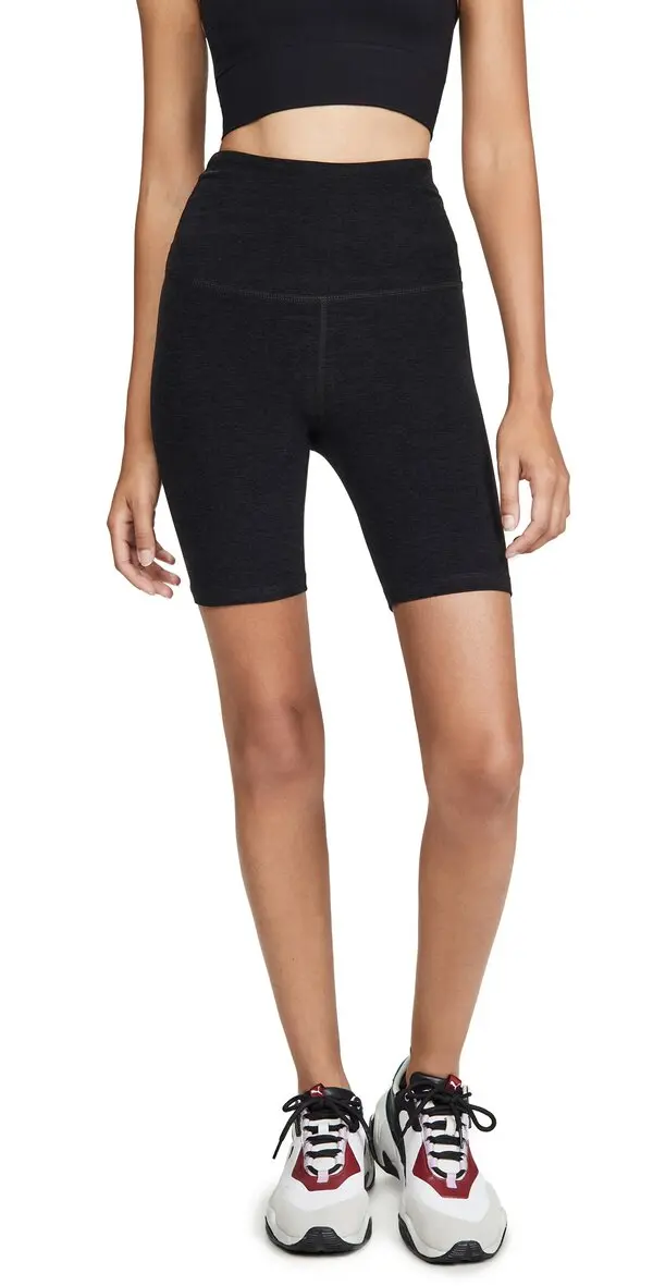 Beyond Yoga High Waisted Biker Shorts - Darkest Night