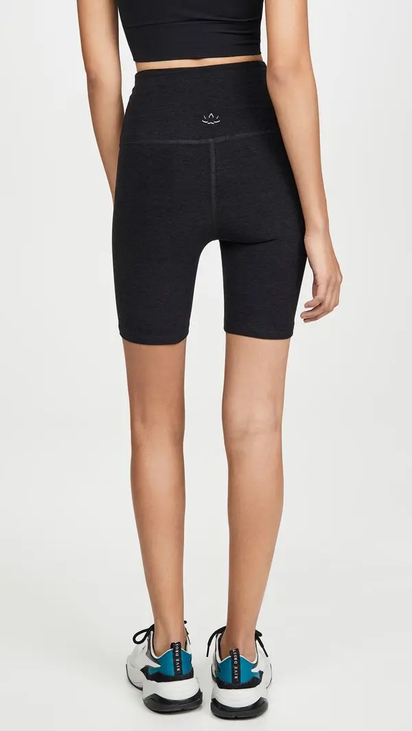 Beyond Yoga High Waisted Biker Shorts - Darkest Night