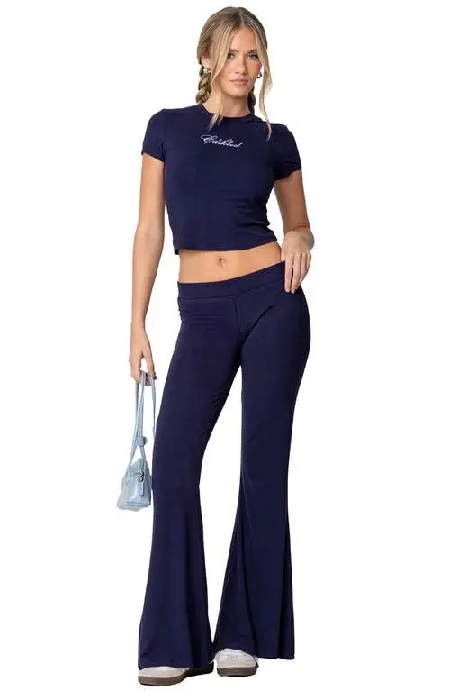 EDIKTED So Baby Tee - Navy