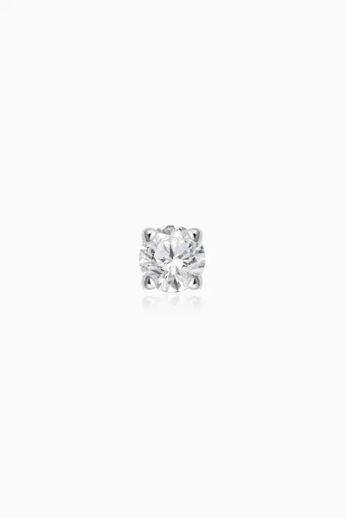 ORADINA 14k Diamond Stud Earring - White Gold