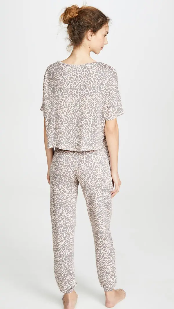 Honeydew Intimates Sun Lover Lounge Pajama Set - Leopard