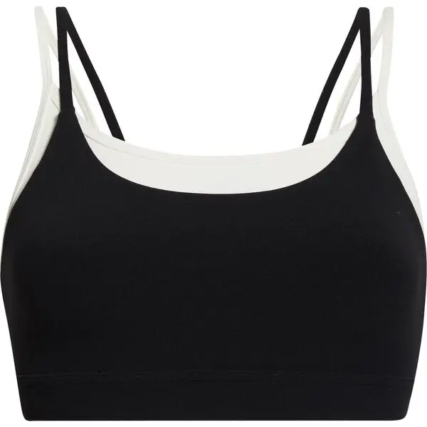 Splits59 Elliah Airweight Double Layer Sports Bra - Black/white