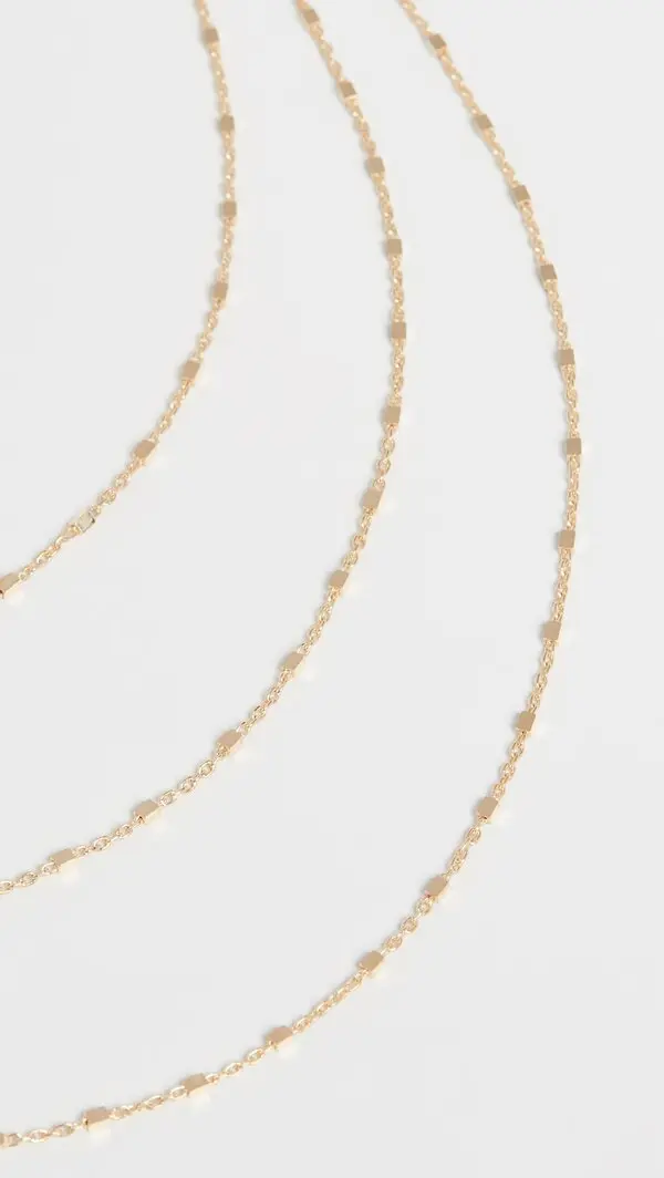 Jennifer Zeuner Jewelry Marchel Layered Necklace - Gold Vermeil
