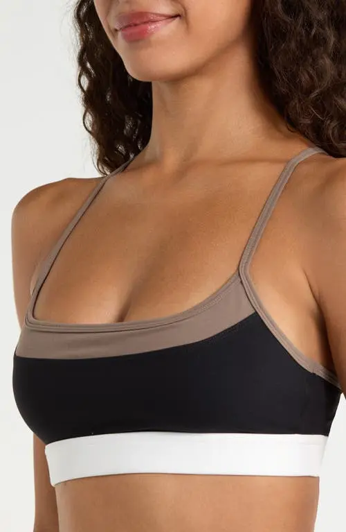 Splits59 Scottie Airweight Sports Bra - Black/lentil