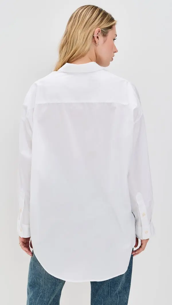 R13 Drop Neck Oxford Shirt