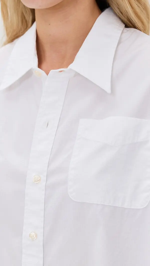 R13 Drop Neck Oxford Shirt