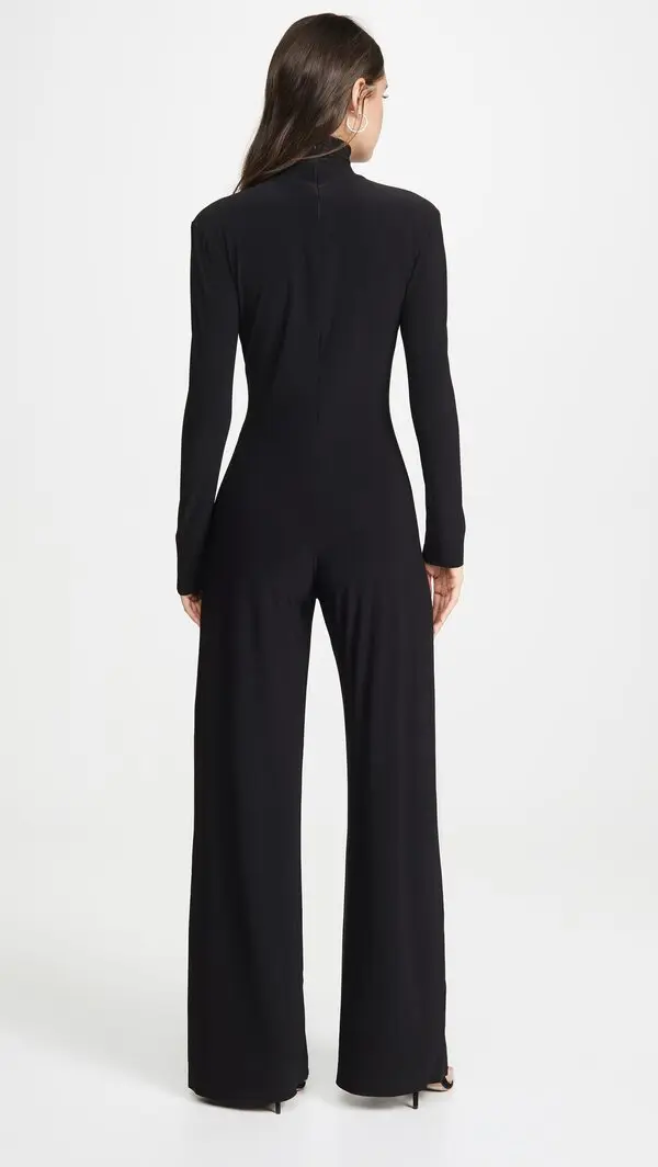 Norma Kamali Long Sleeve Turtleneck Jumpsuit