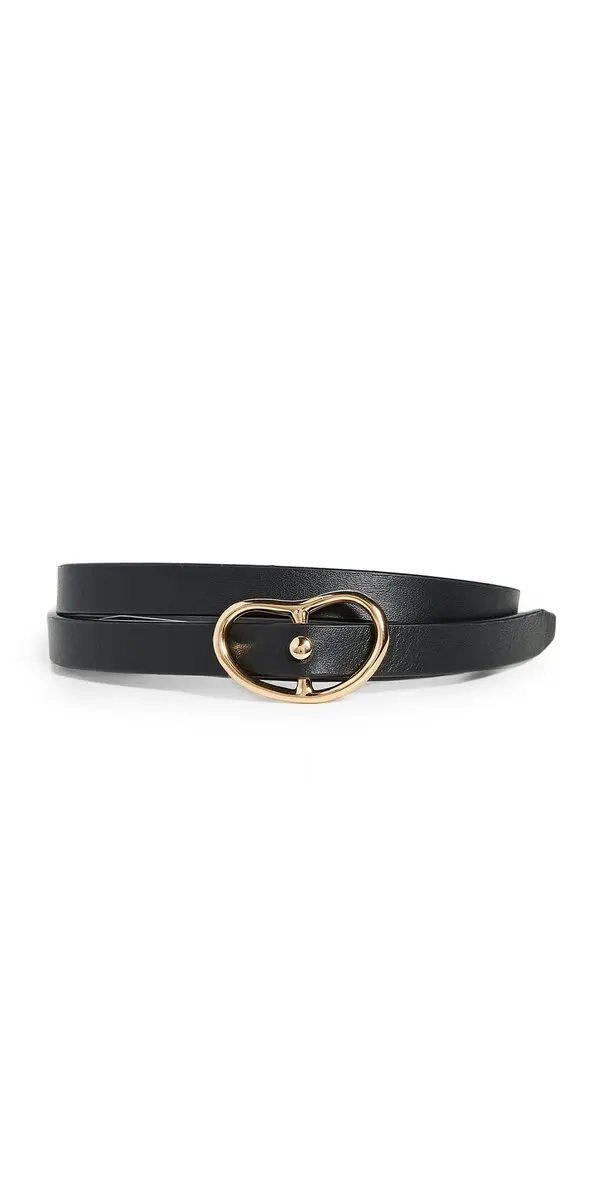 LIZZIE FORTUNATO Skinny Georgia Belt - Black