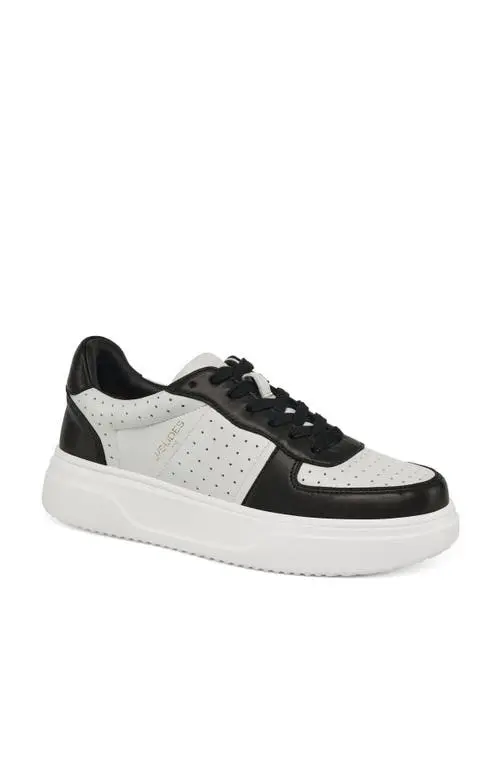 J/SLIDES NYC Felix Platform Sneakers - Black White