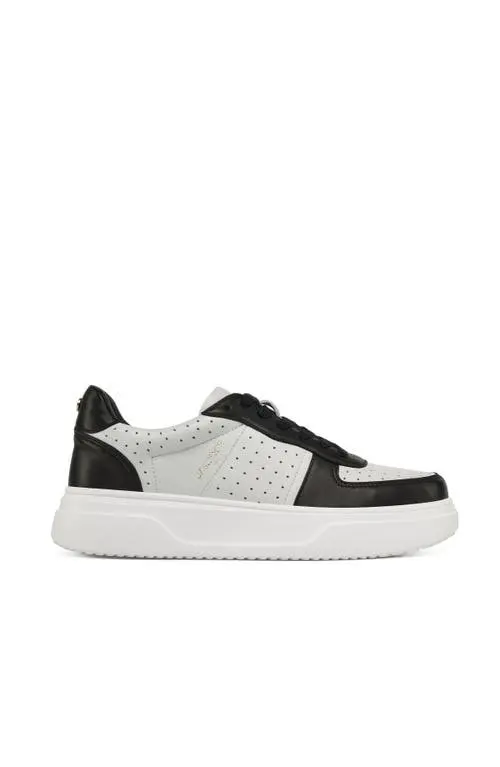J/SLIDES NYC Felix Platform Sneakers - Black White
