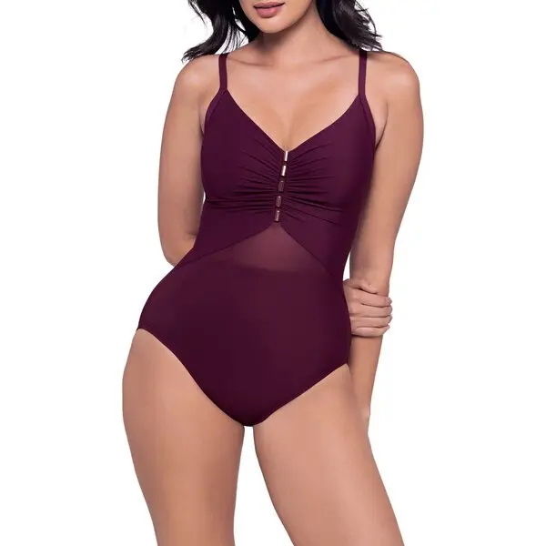 Miraclesuit Network News Mariposa Underwire One-piece Swimsuit - Bng