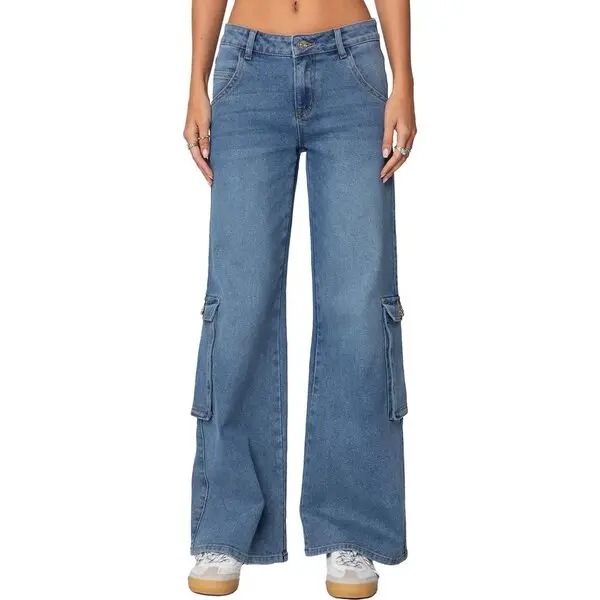 EDIKTED Lunar Low Rise Cargo Jeans