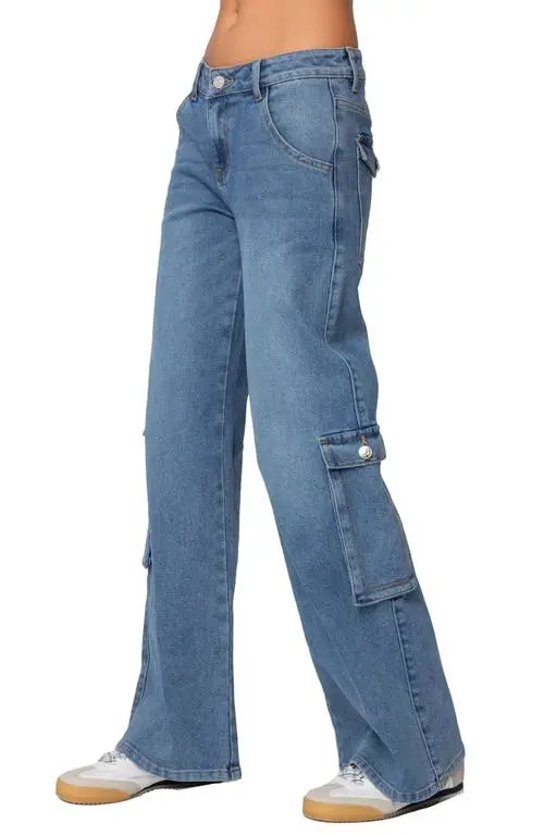 EDIKTED Lunar Low Rise Cargo Jeans
