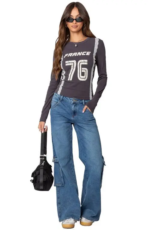 EDIKTED Lunar Low Rise Cargo Jeans