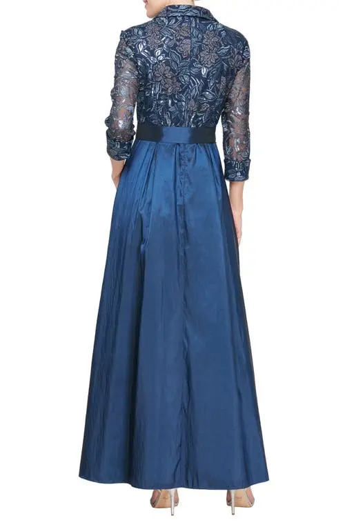 Alex Evenings Embroidered A-line Dress
