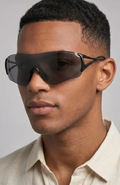 FIFTH & NINTH Oversize Shield Sunglasses - Black/black
