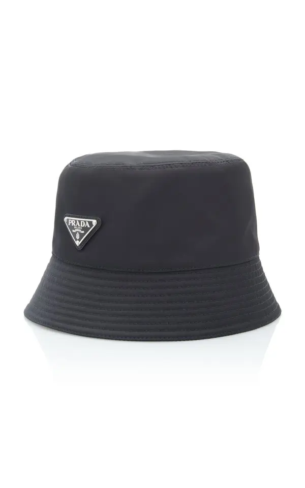 Prada Logo Bucket Hat - Black