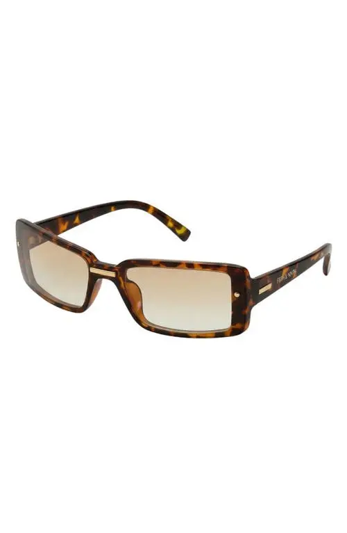 FIFTH & NINTH Blaire Gradient Rectangular Sunglasses - Torte/brown
