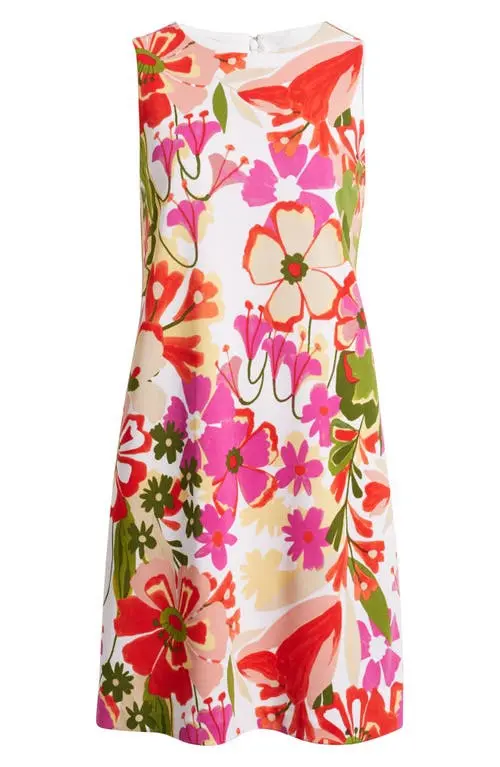 Anne Klein Floral Sleeveless Shift Minidress