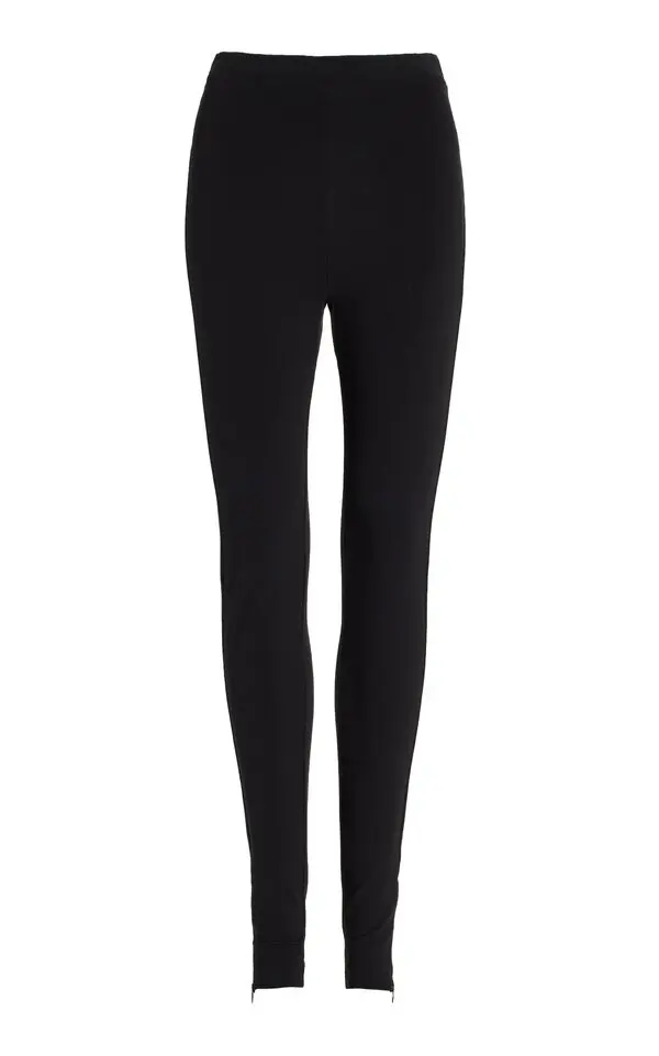 TOTEME Cork High-rise Jersey Leggings - Black