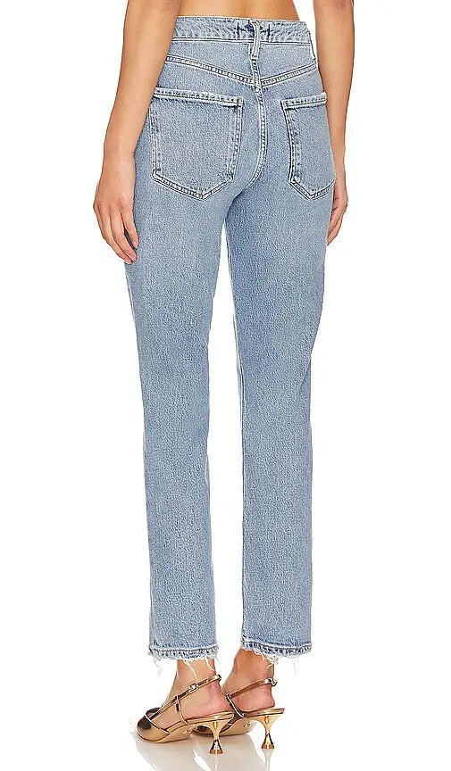 AGOLDE Riley High Rise Straight Crop Jeans - Hassle