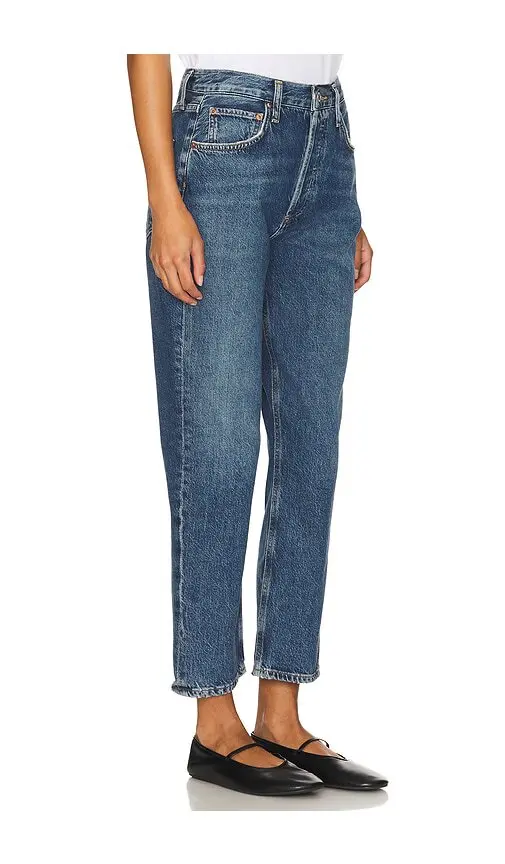 AGOLDE Riley High Rise Straight Crop Jeans - Control