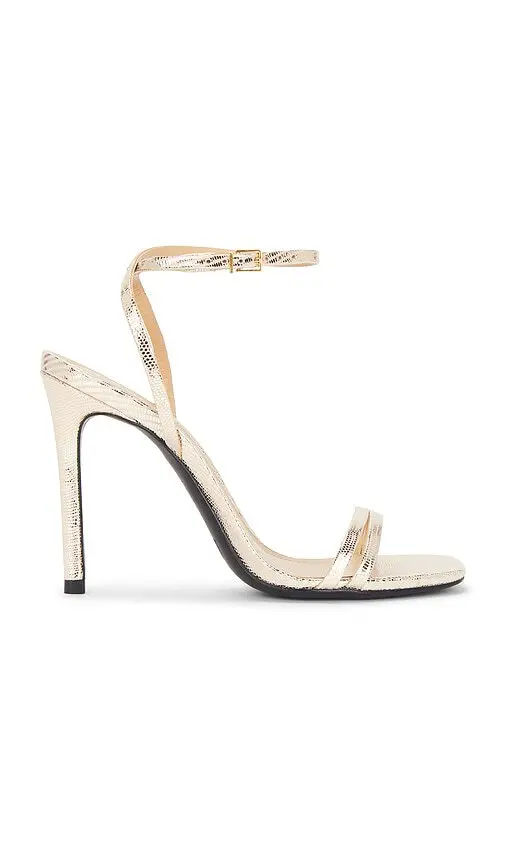 Schutz Altina Stiletto Sandal - Platinum