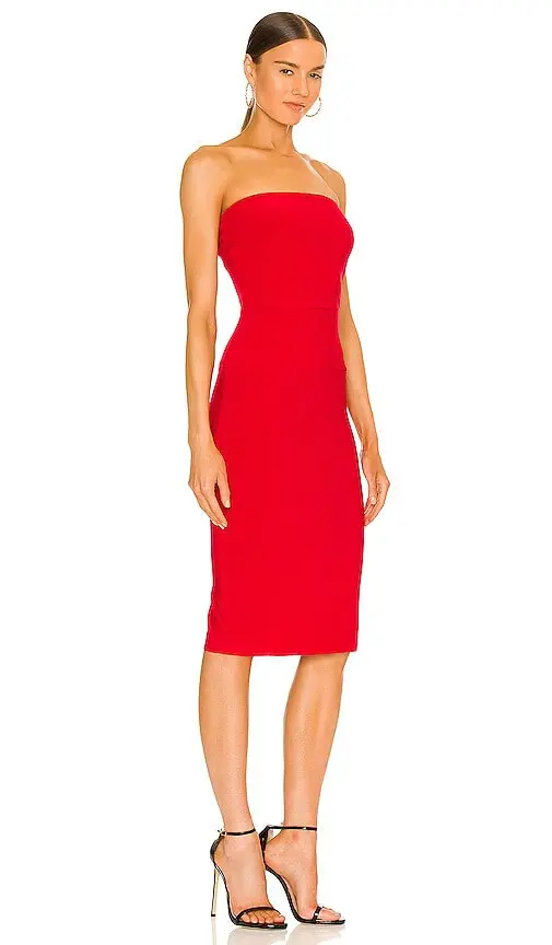Norma Kamali X Strapless Dress To Knee