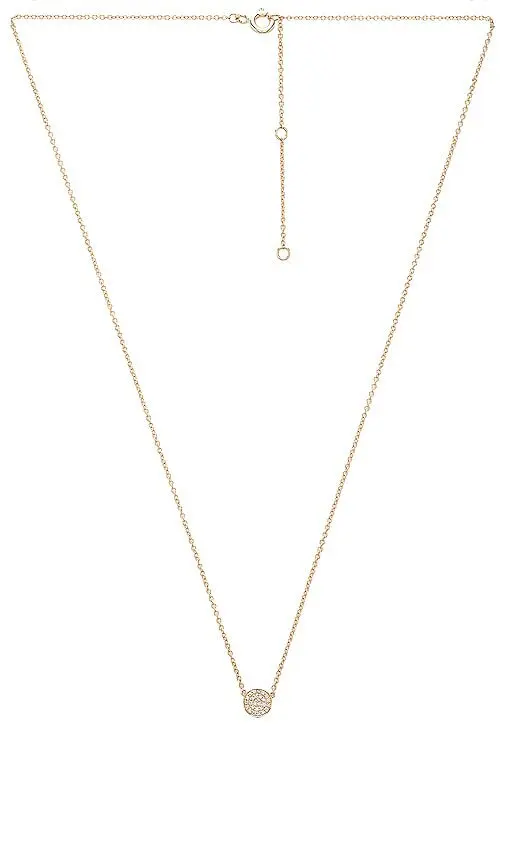 Ef Collection Mini Disc Diamond Necklace