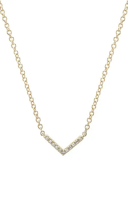 Ef Collection Mini Chevron Necklace