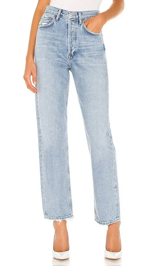 AGOLDE 90's Mid Rise Loose Fit Jeans In Denim-light