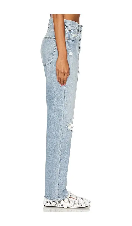 AGOLDE 90's Mid Rise Loose Fit Jeans In Denim-light