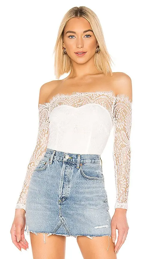 Superdown Rivka Off Shoulder Bodysuit
