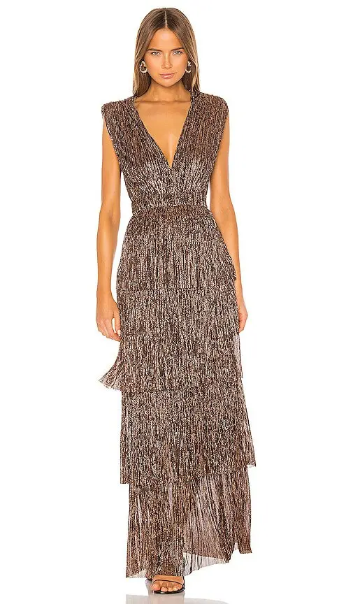 SABINA MUSAYEV Skylar Gown - Bronze