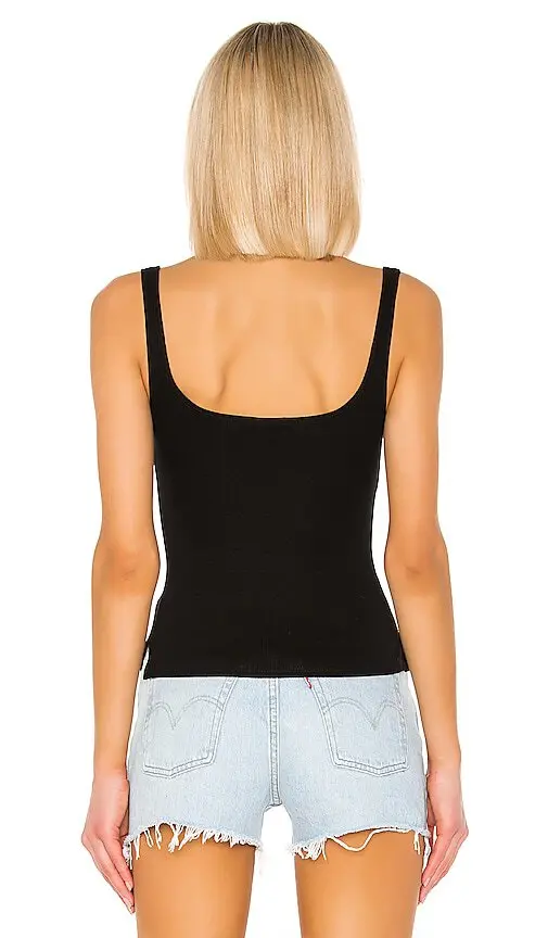 Lna Essential Rib Scoop Tank - Black