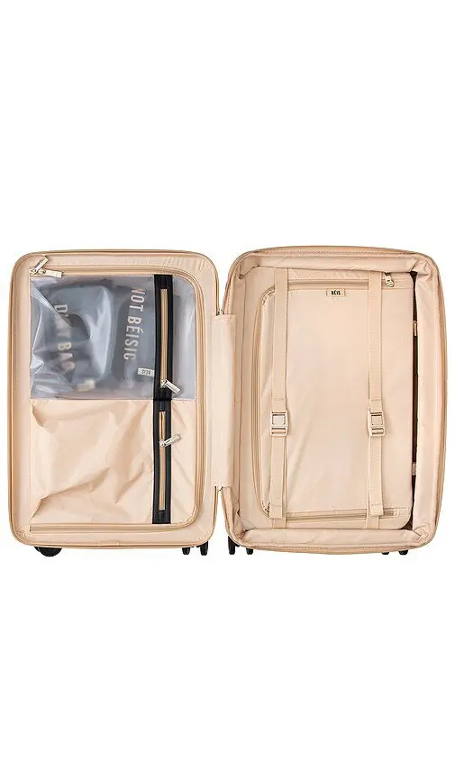 BEIS The Large Check-in Roller - Beige