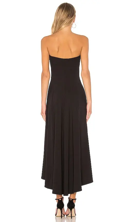 Susana Monaco Strapless High-low Dress - Black