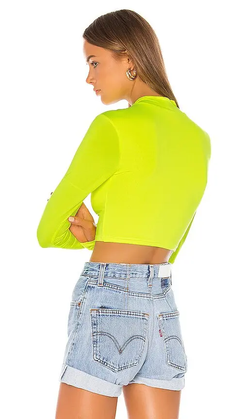 Superdown Nicky Zip Crop Top
