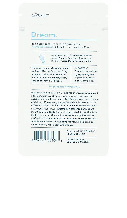 THE GOOD PATCH Dream Plant Patch 4 Count - N,a