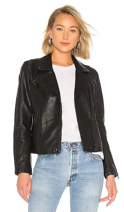 Blanknyc Clean Moto Jacket In Black - Onyx Black