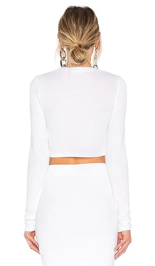 Cotton Citizen Verona Crop Long Sleeve - White