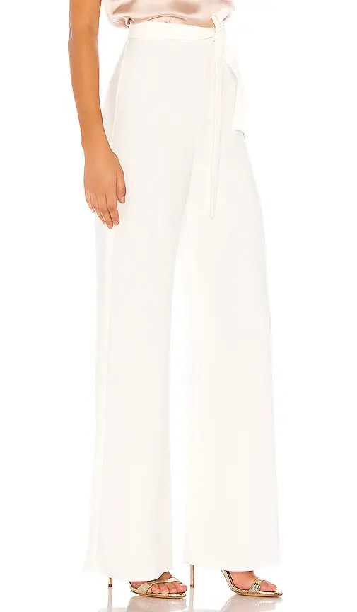 Amanda Uprichard Ariya Wide Leg Pant - Ivory