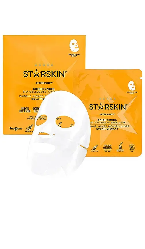 STARSKIN After Party Brightening Bio-cellulose Second Skin Face Mask - N,a