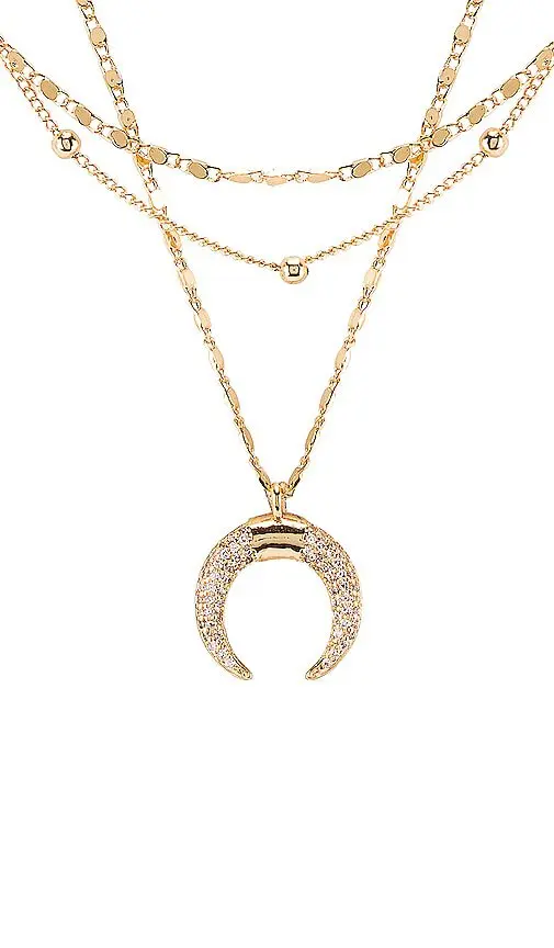 Ettika Layered Moon Necklace